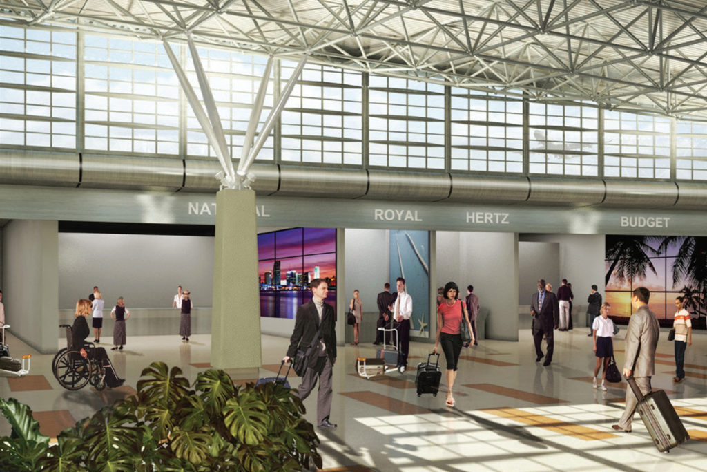 Miami Intermodal Center – Rental Car Facility Customer Service Lobby ...